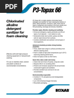 P3-topax 66: Cleaning Agent Overview | PDF | Titration | Chemistry
