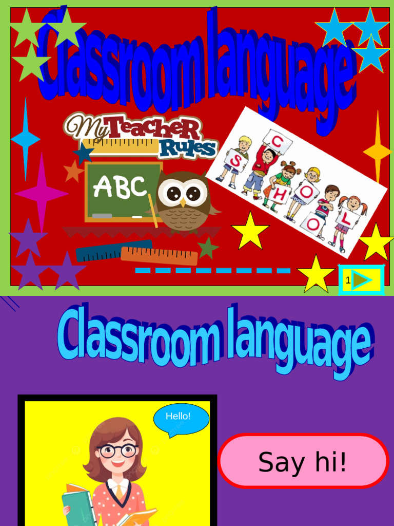 Classroom Commands for Kids | PDF