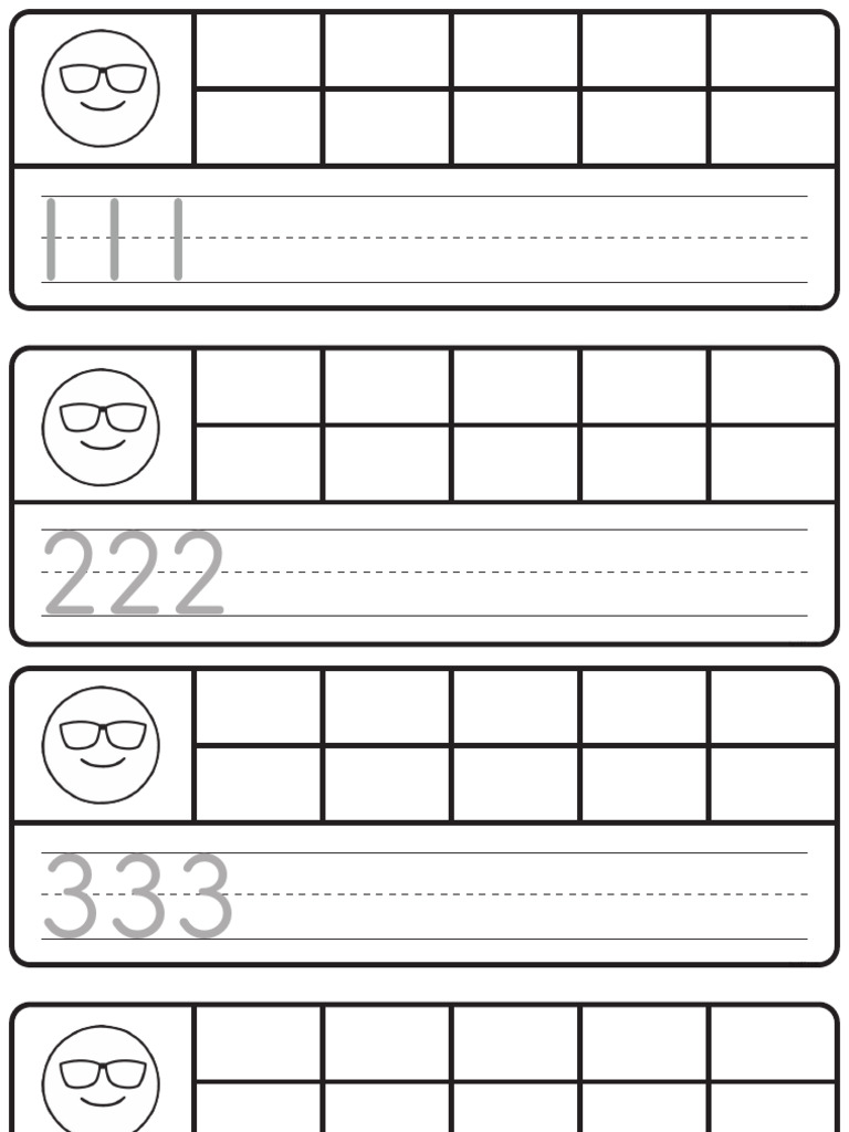 B - W Emoji Ten Frame Count and Write Cards | PDF