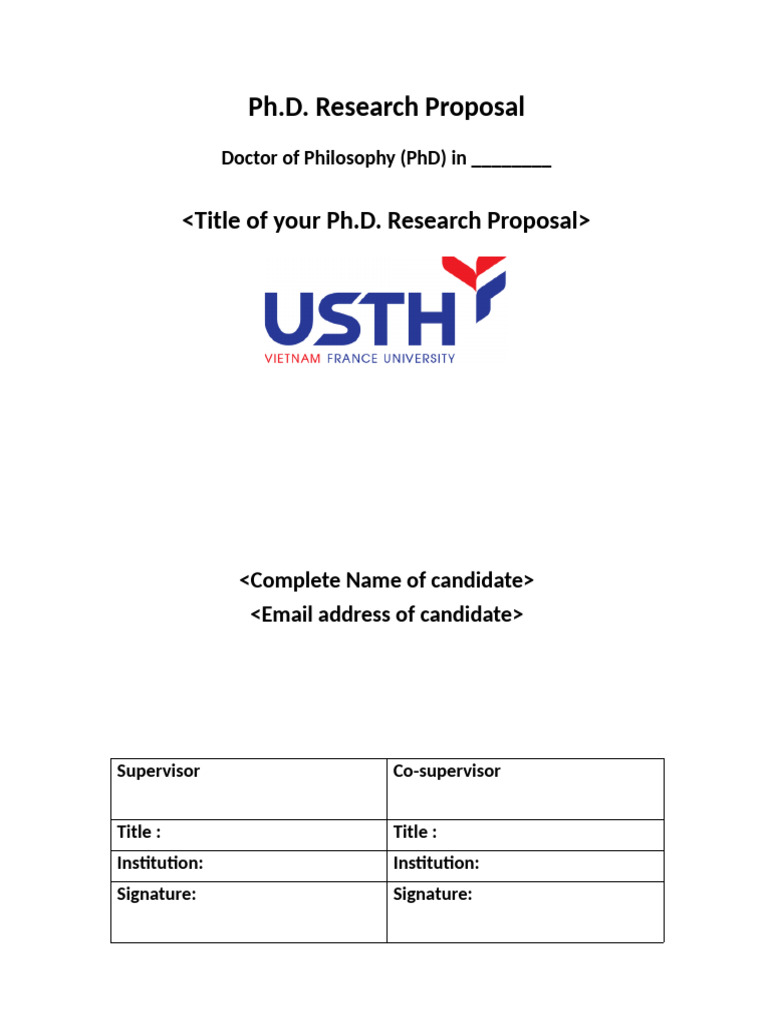 PhD Research Proposal Guidelines | PDF | Doctor Of Philosophy | Learning