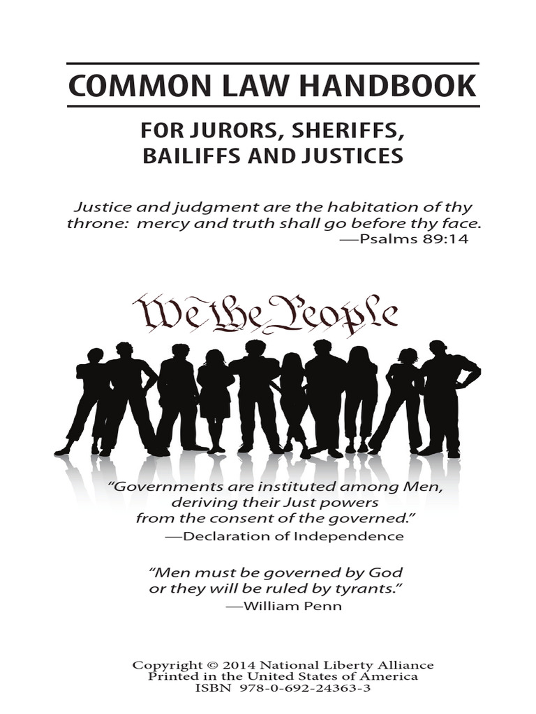 Common Law Handbook for Jurors & Sheriffs | PDF | Constitutionality ...