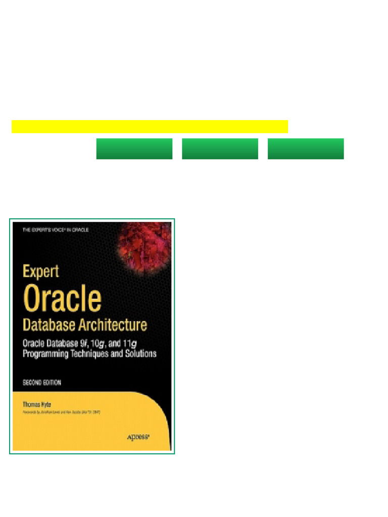 Expert Oracle Database Architecture 2nd Edition Oracle Database ...