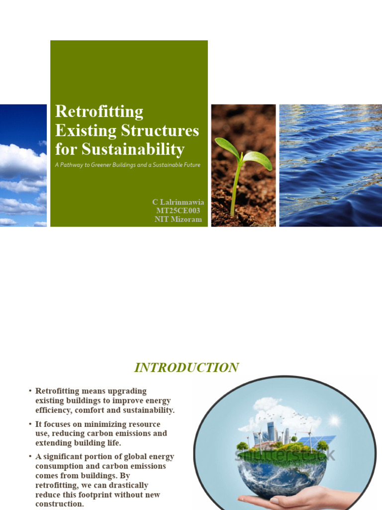 Retrofitting For Sustainability | PDF | Sustainability | Efficient ...