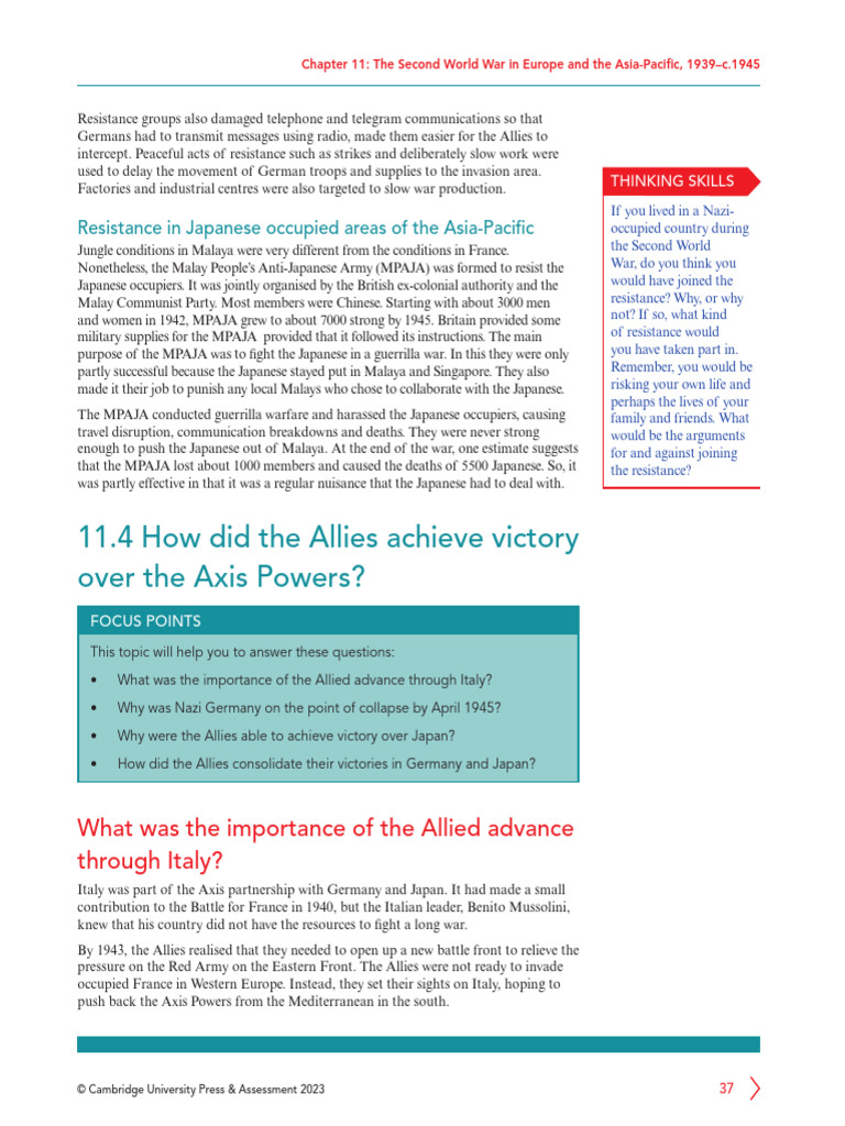 4 - How Allies Achieved Victory Over The Axis Powers | PDF | Normandy ...