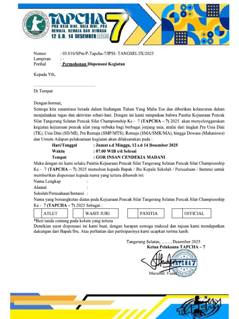 Surat Dispen | PDF