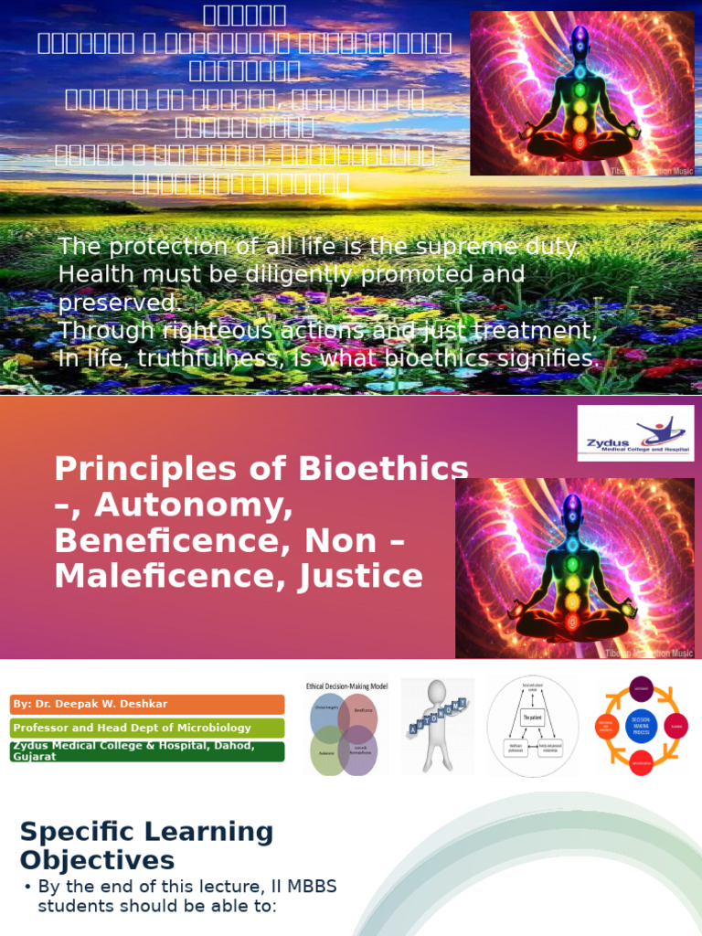 Principles of Bioethics in Healthcare | PDF | Informed Consent | Bioethics