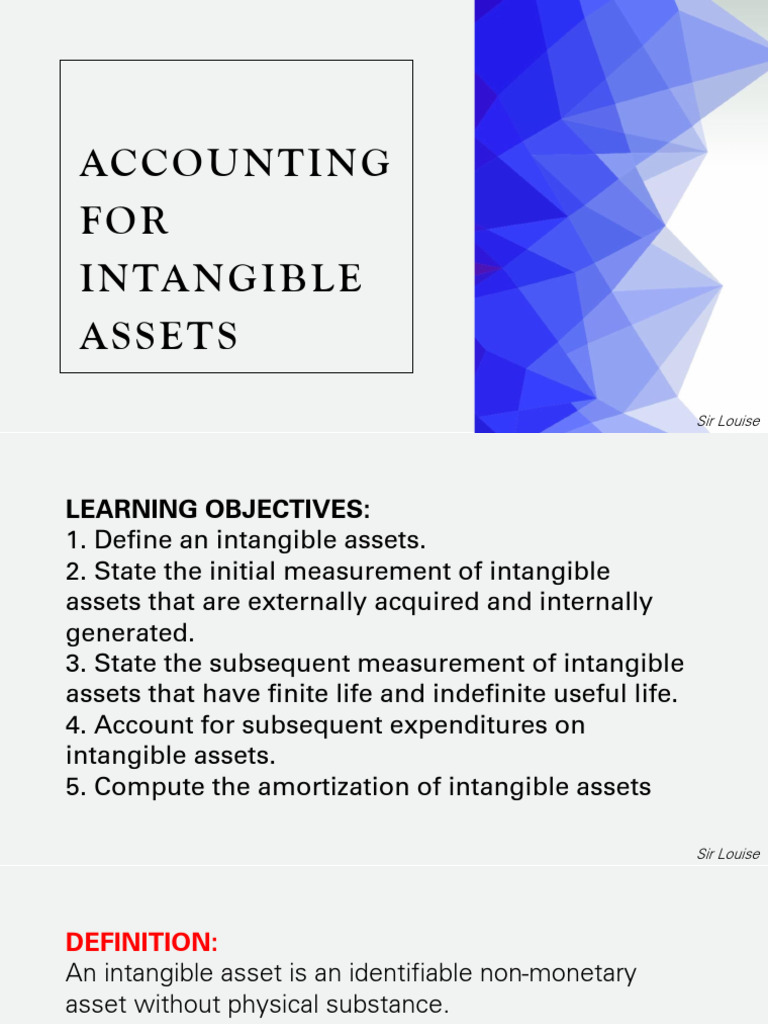 Intangible Asset Discussion | PDF | Intangible Asset | Goodwill ...