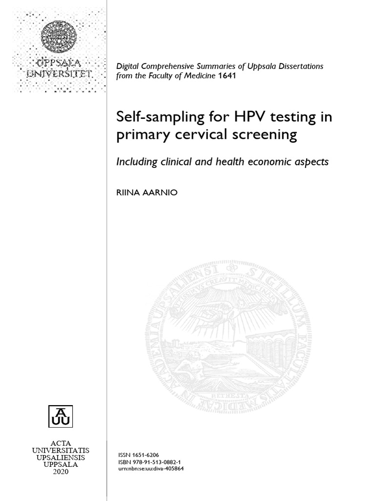 HPV Self-Sampling in Cervical Screening | PDF | Cervical Cancer | Medicine