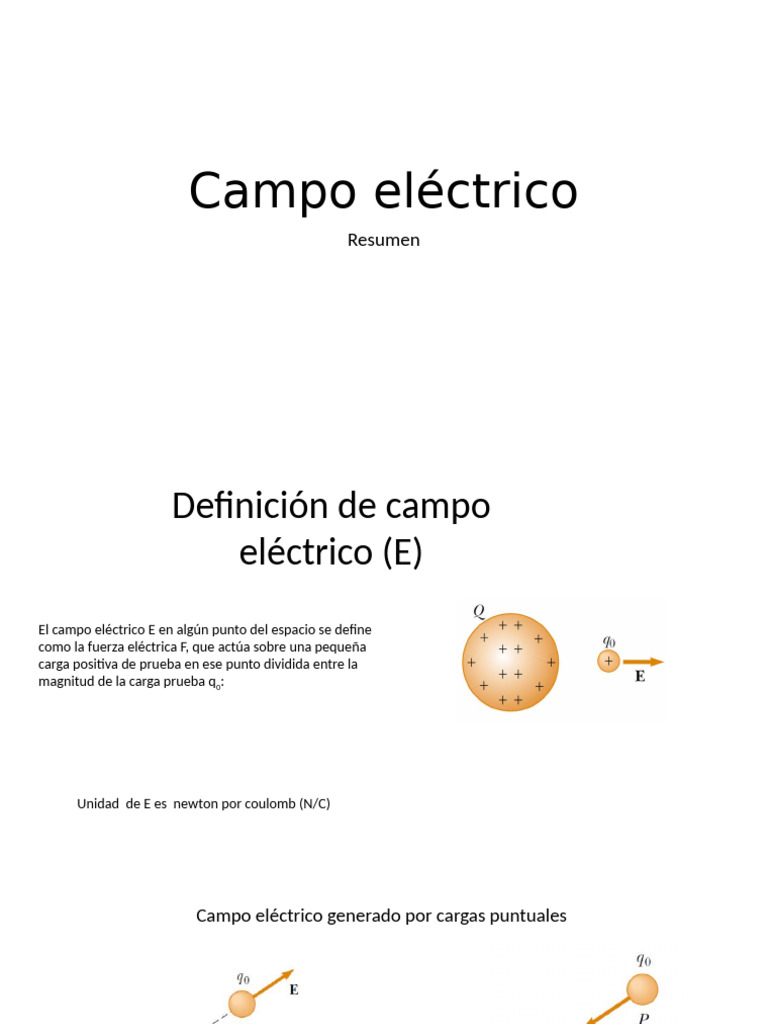 02 Campo Eléctrico | PDF | Campo eléctrico | Carga eléctrica