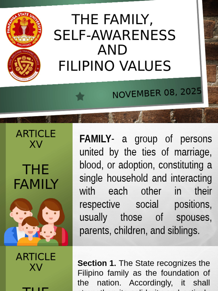The Family Self Awareness and Filipino Values | PDF | Family ...
