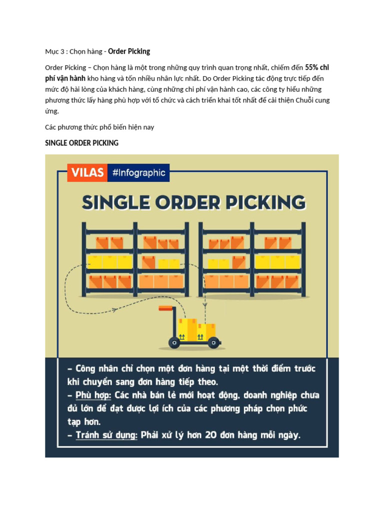 Order Picking 55% chi phí vận hành | PDF