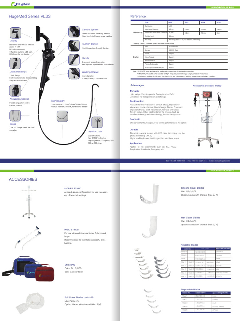 Video Assissted Medical Thoracoscope Catalogue With Specs - Brand Name ...