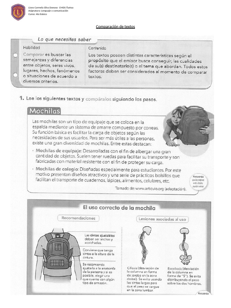 Comparación de Textos | PDF