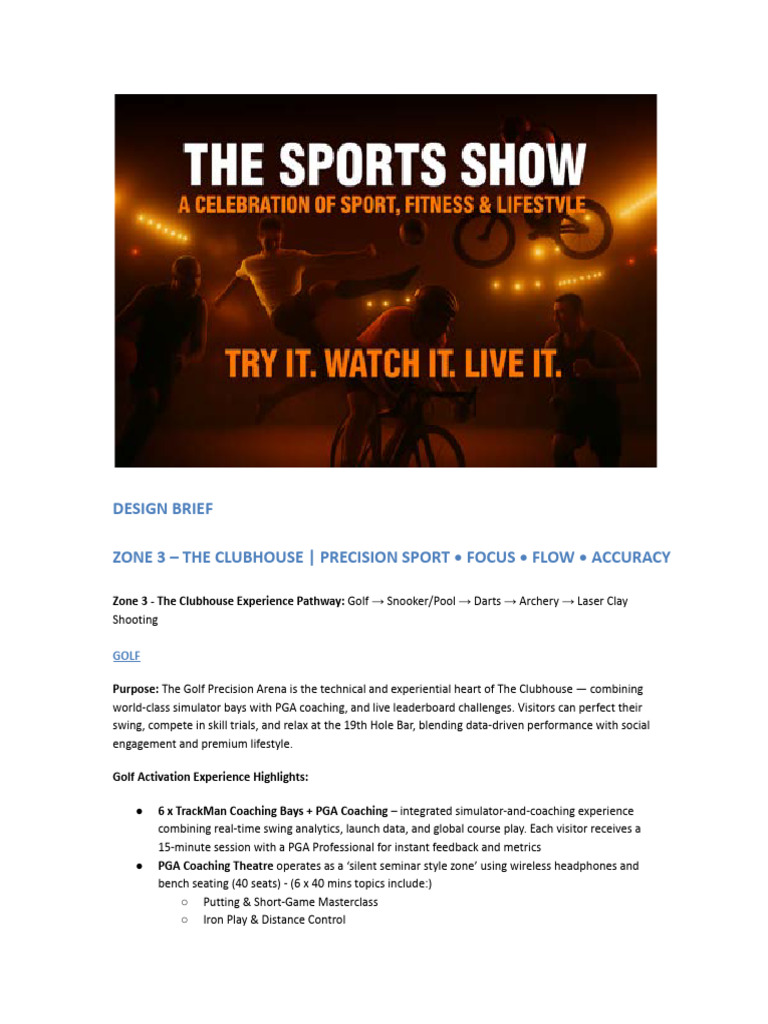Clubhouse Experience: Golf, Darts, Snooker | PDF | Snooker | Golf Course