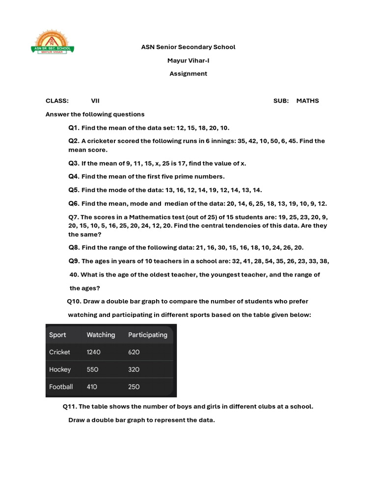 Assignment - Grade 7 | PDF