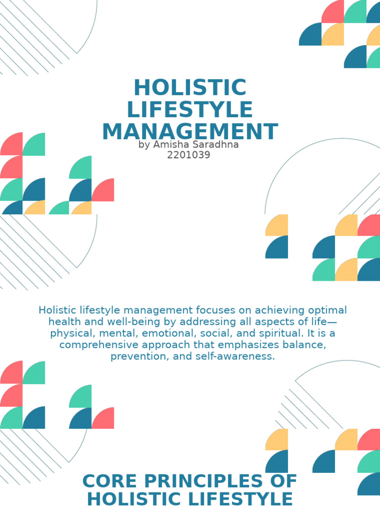 Holistic Lifestyle Management | PDF | Mindfulness | Mental Health