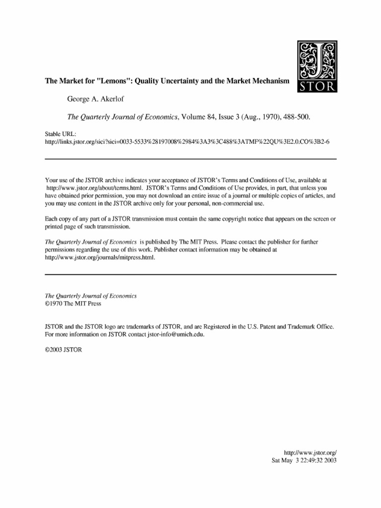 The Marker For Lemons' | PDF