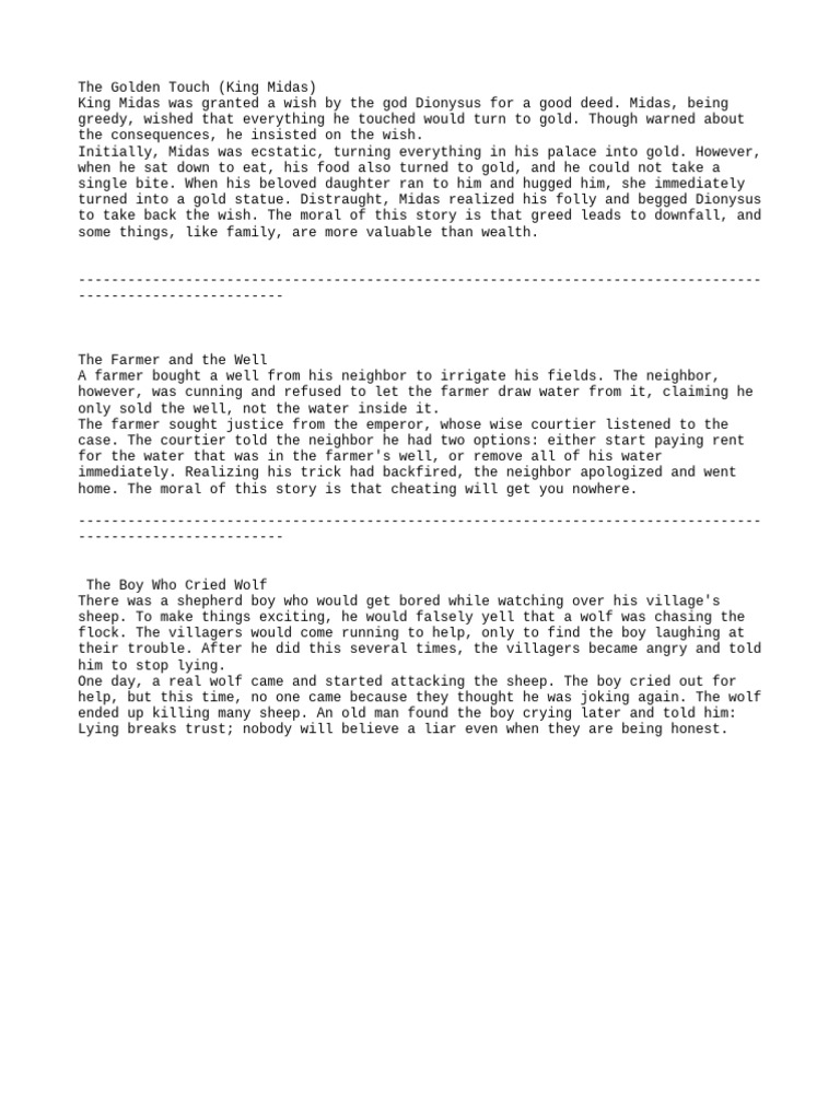 The Golden Touch King Midas | PDF