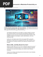 WSL Commands Quick Reference Guide | PDF