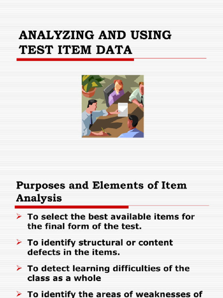Lesson 8. Item Analysis | PDF