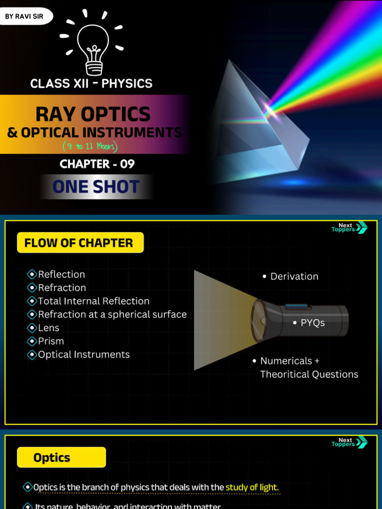 Ray Optics One Shot | PDF