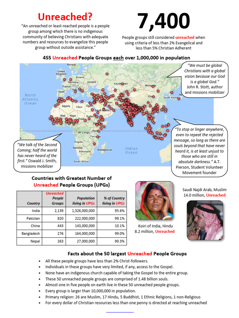 Unreached Peoples Overview | PDF | Spirituality | Religious Faiths