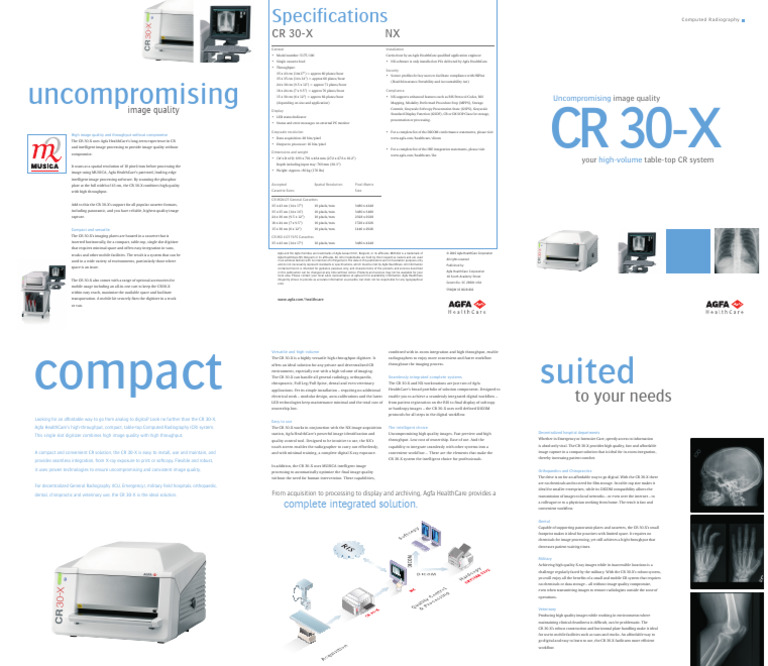 High-Quality CR 30-X Imaging System | PDF | Computing | Imaging