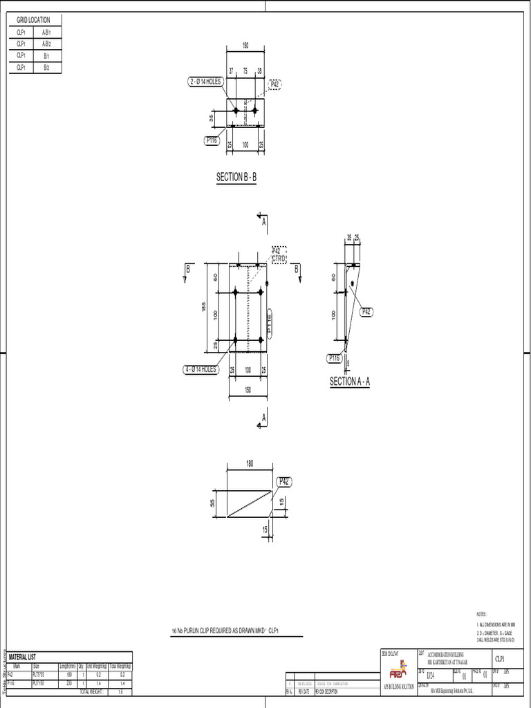 Tekla Structures Fabrication Drawings | PDF