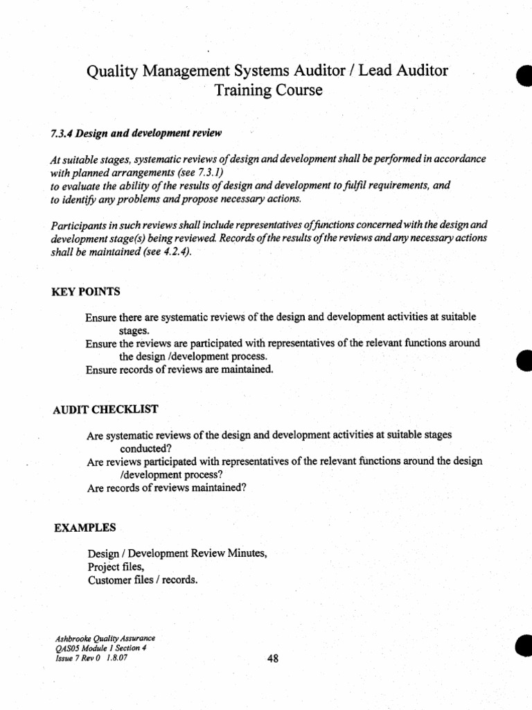 QMS Auditor Page 321 To 400 | PDF