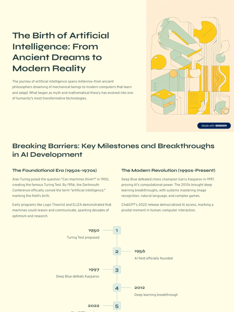 Evolution of Artificial Intelligence | PDF | Artificial Intelligence ...