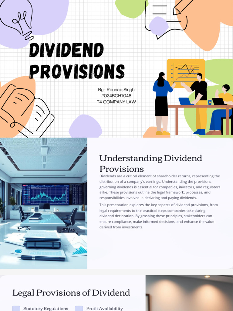 Understanding Dividend Provisions | PDF | Dividend | Business