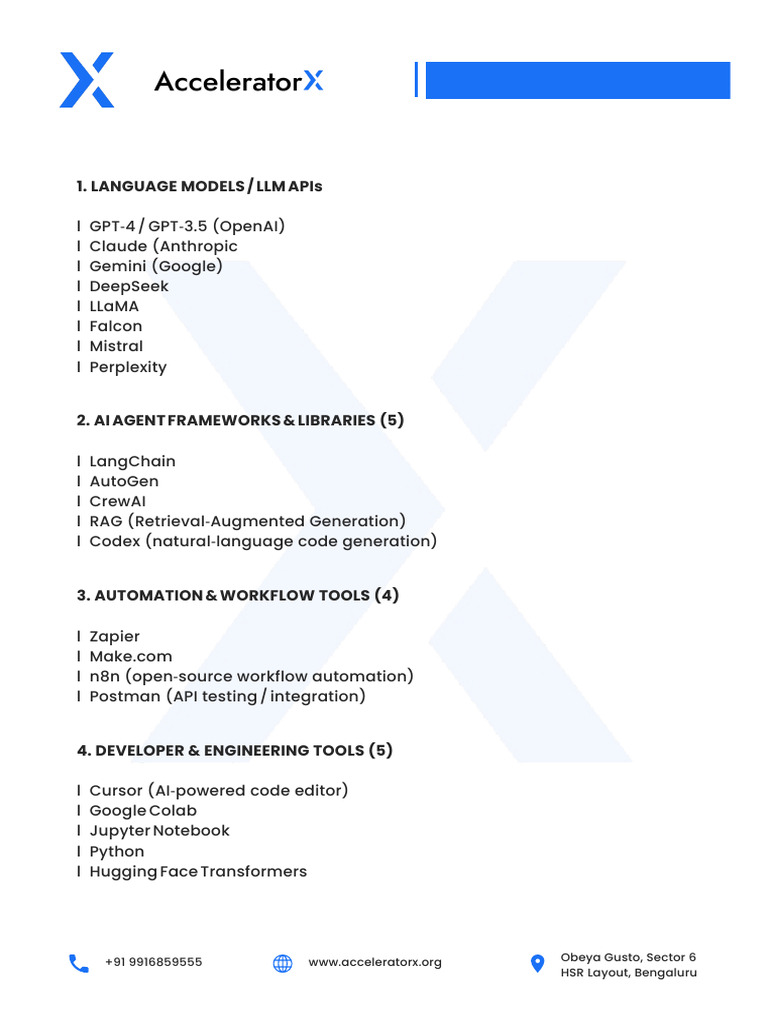 AI Tools and Frameworks Overview | PDF