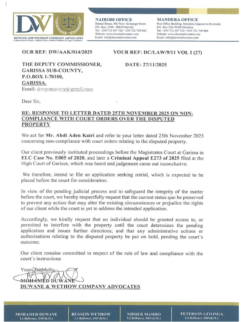 Letter To Deputy Commissioner | PDF