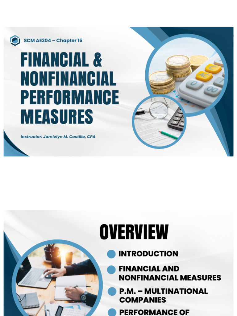 Financial and Nonfinancial Performance Measures | PDF | Depreciation ...