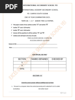 Form One Computer Science Exam 2025 | PDF | Computer Science | Science