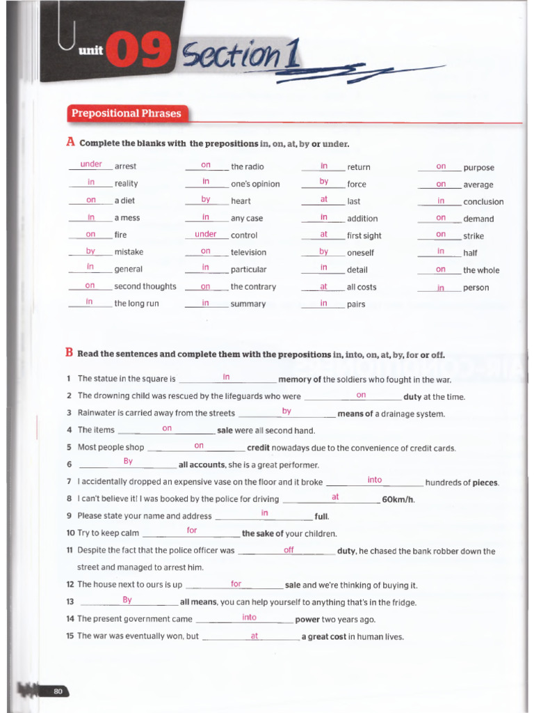 Use of English B2 - U9 - KEY | PDF | Adjective | Adverb