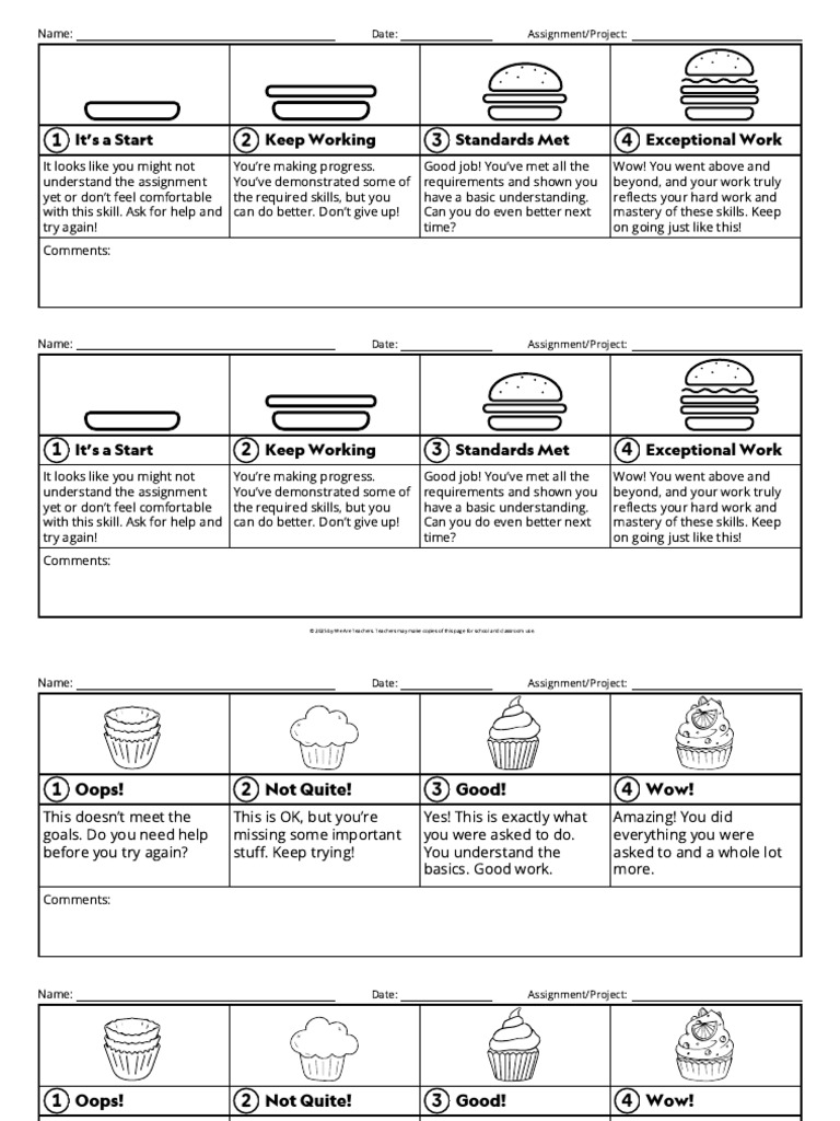 We Are Teachers Rubrics Bundle 1 | PDF | Reading Comprehension | Inference