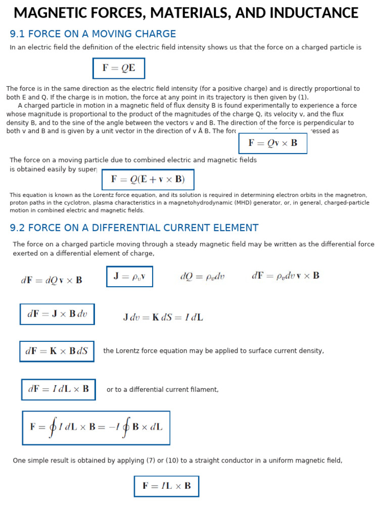 7 - Magnetic Forces - Materials - Inductance | PDF | Inductance ...