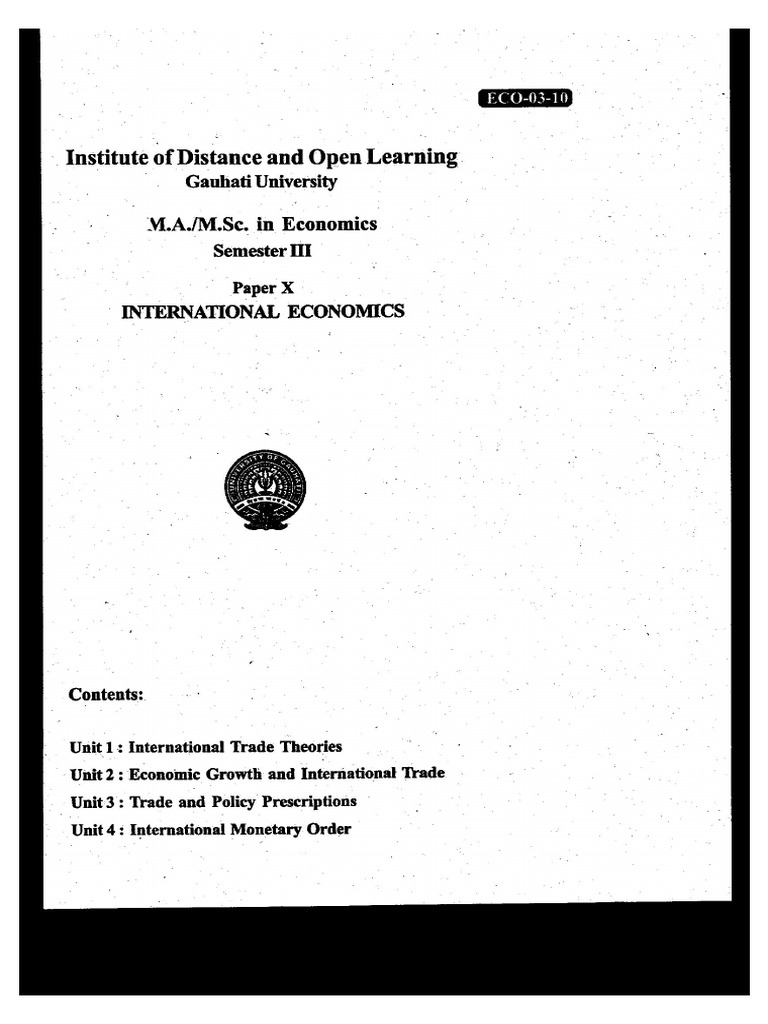 International Economics | PDF