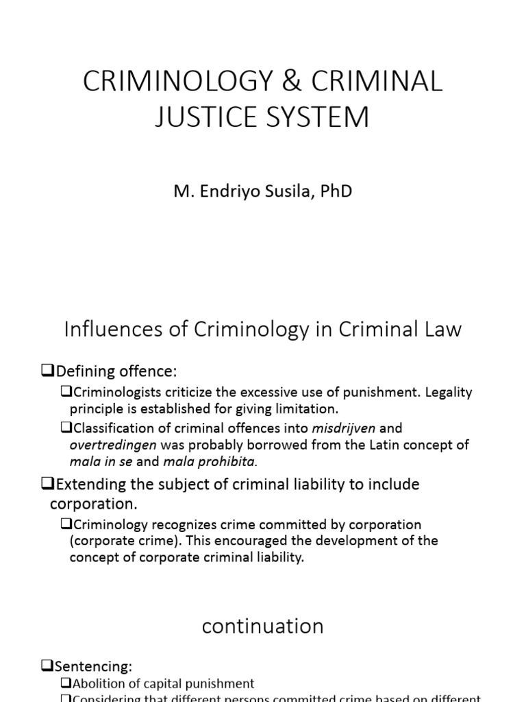 8 Criminology Criminal Justice System | PDF | Crimes | Crime & Violence