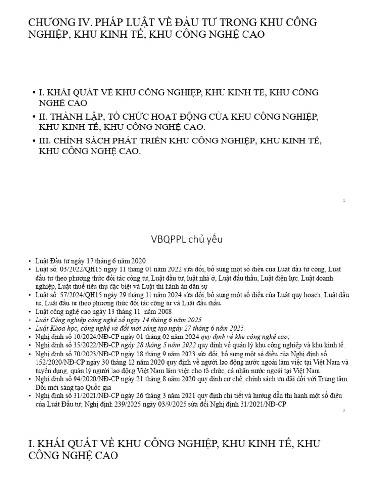 C4 PL đầu tư trong KCN, KKT, KCNC 2025 | PDF