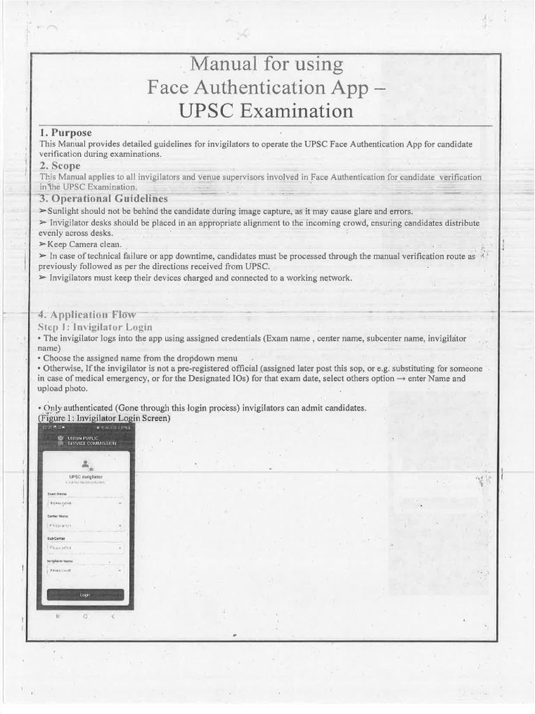 Manual For Face Authentication Process | PDF