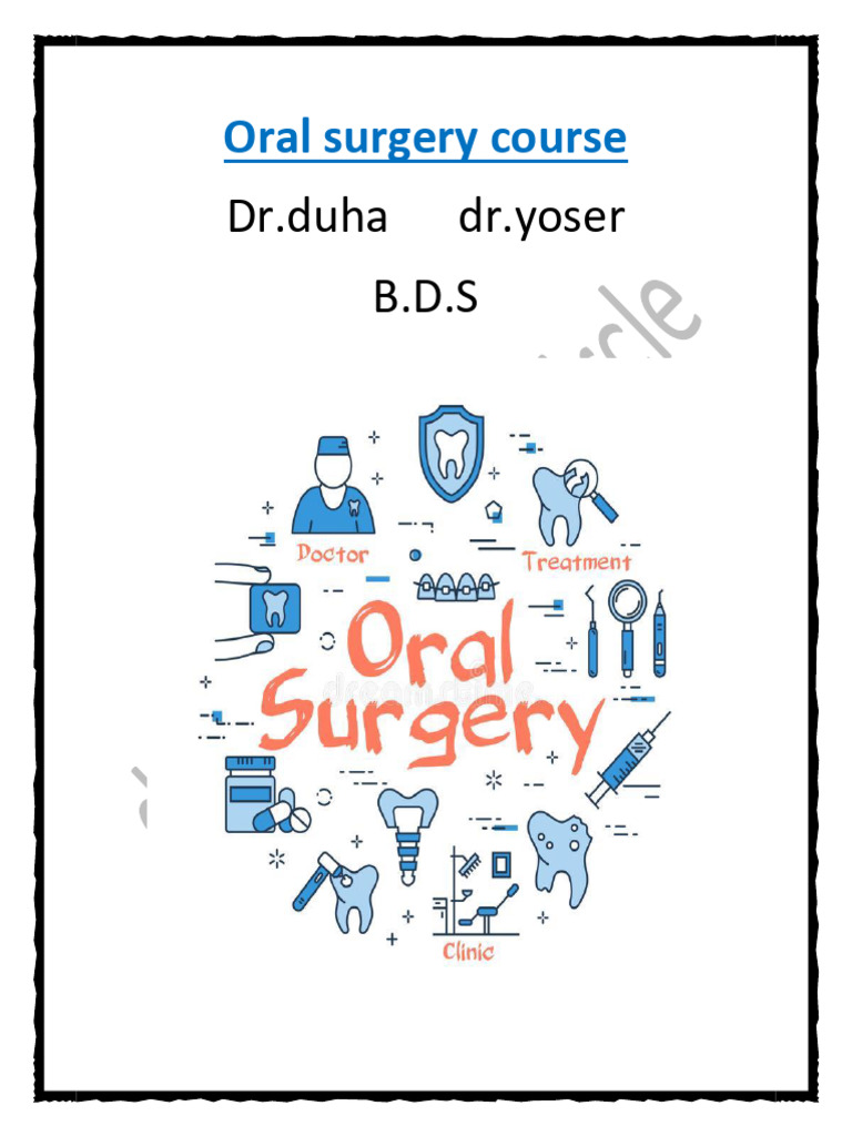 Oral Surgery Course Dental | PDF | Pain | Diseases And Disorders