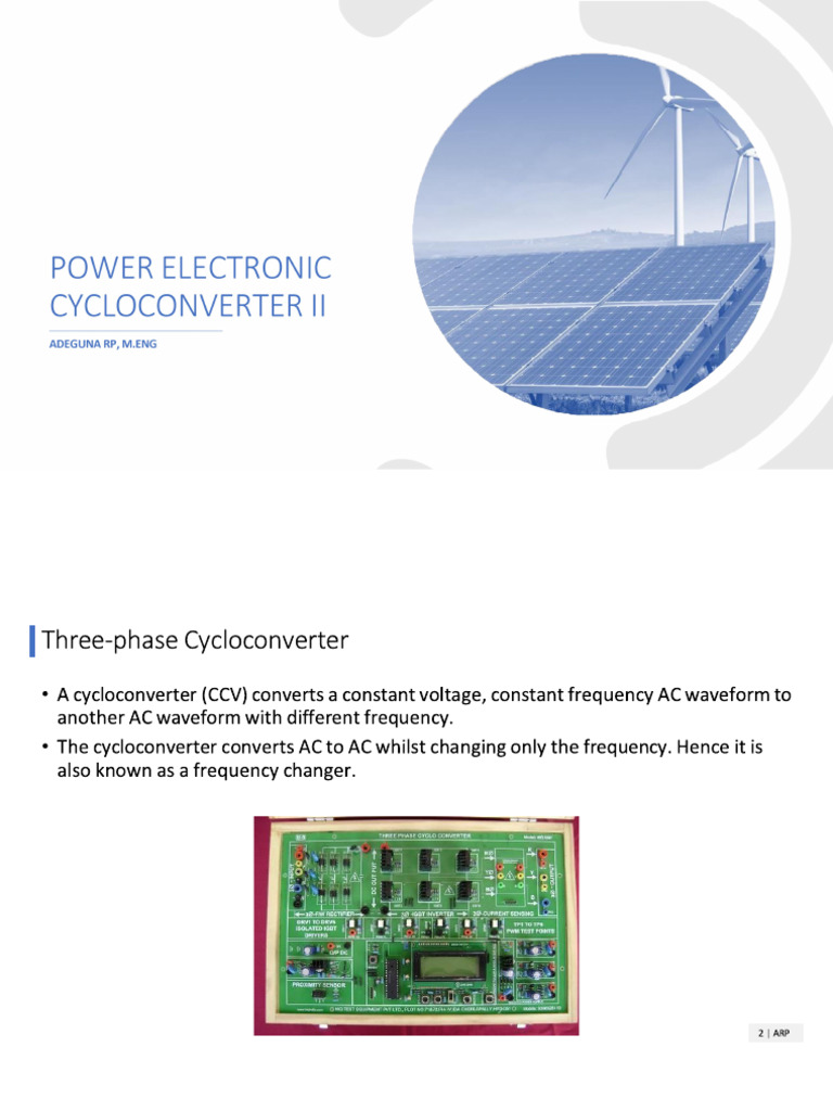 12 Power Electronic - Cycloconverter II | PDF