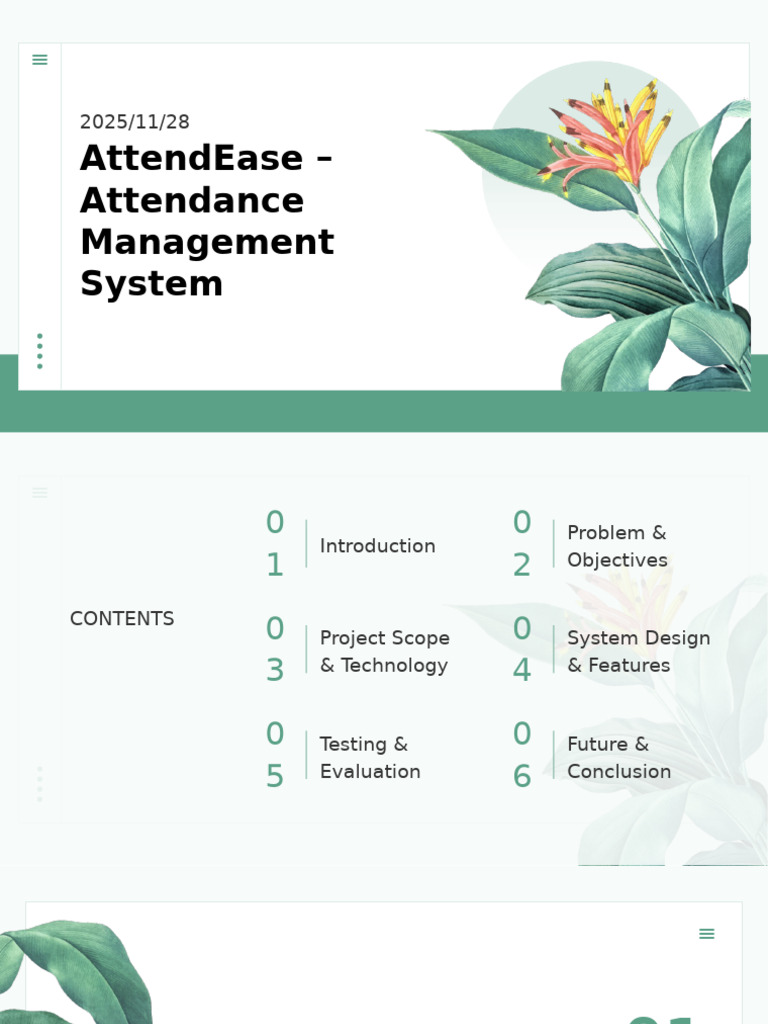 AttendEase – Attendance Management System (1 | PDF | Databases | Java Script