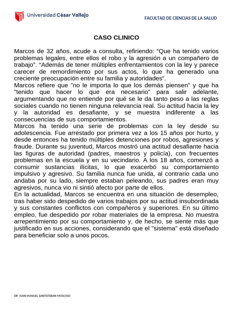 Caso Clinico Dx 25.2 Practica | PDF