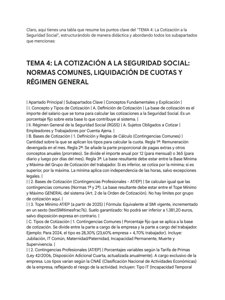 Una tabla para simplificar el tema | PDF | Pagos | Salario