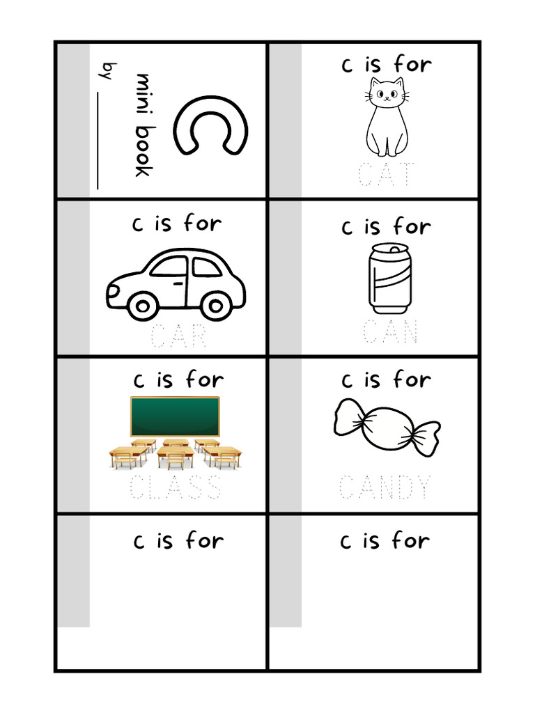 Simple Phonics Letter P Mini Book Printable | PDF