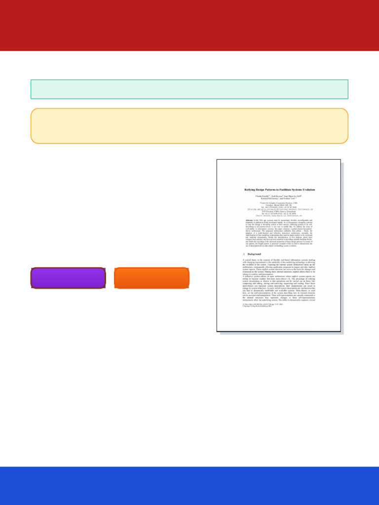 LNCS 2784 Reifying Design Patterns to Facilitate Systems Evolution 1st ...