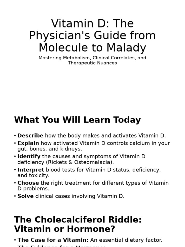 Vitamin-D | PDF | Vitamin D | Medical Specialties
